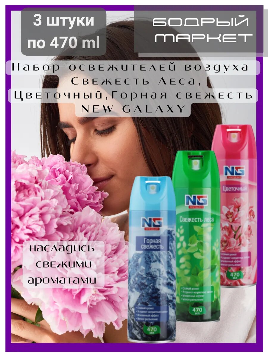 Набор освежителей воздуха 470 мл. 3 шт.