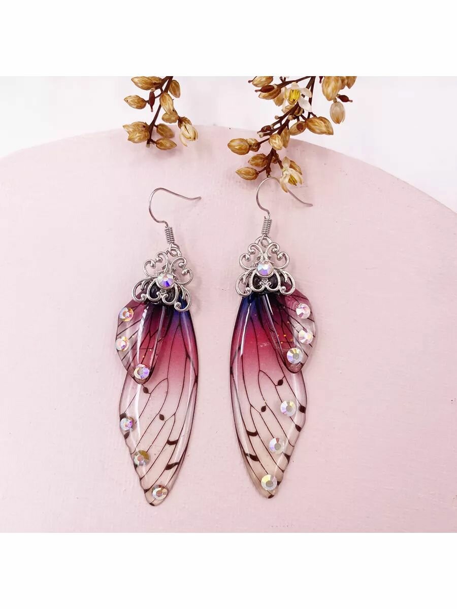 Серьги, искусственный камень