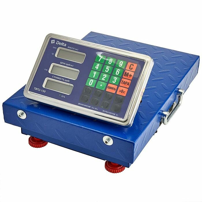 Весы электронные беспроводные платформенные напольные Delta до 150 кг, 30х40 см ТВП2-150