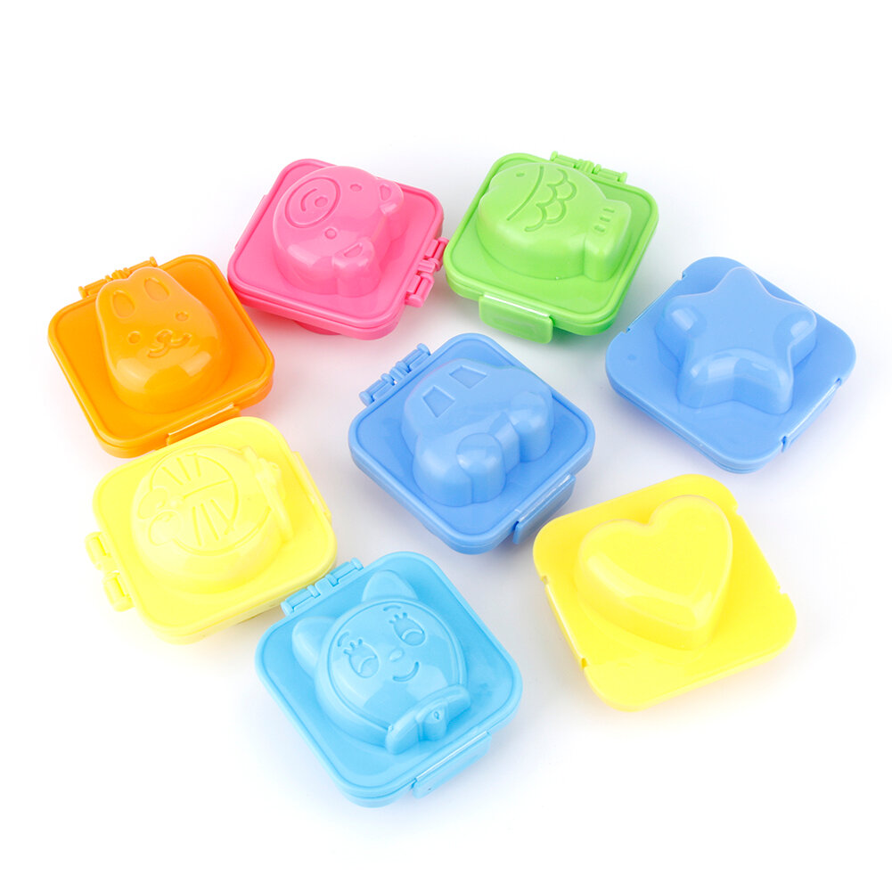 8 шт./набор для самостоятельной готовки, формы для рисовых шариков в форме мультфильма, кухонные принадлежности для онигири