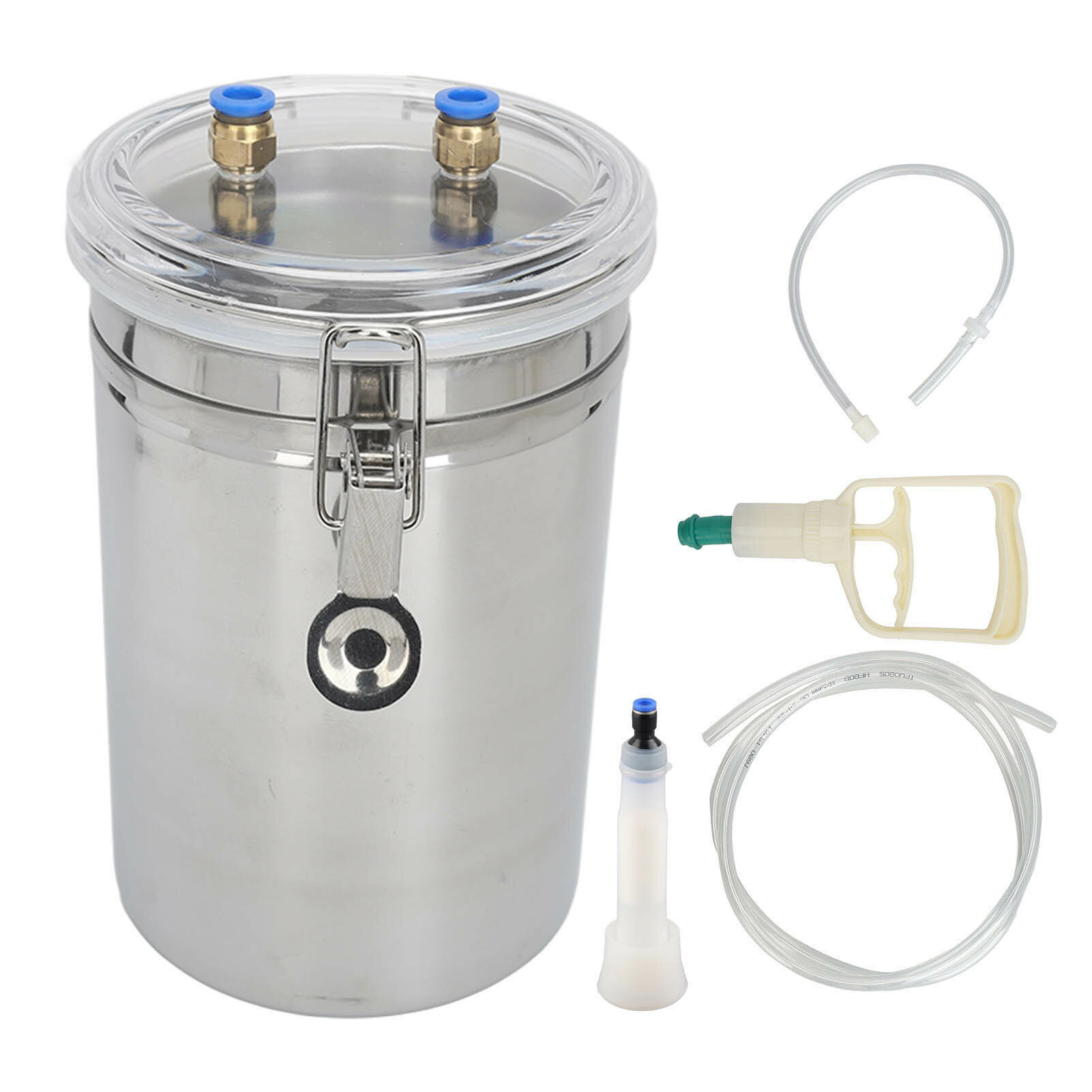 Ручной доильный аппарат с ведром из нержавеющей стали 2 л, портативный, экономичный комплект для доения в домашних условиях, легко моется для коров и коз