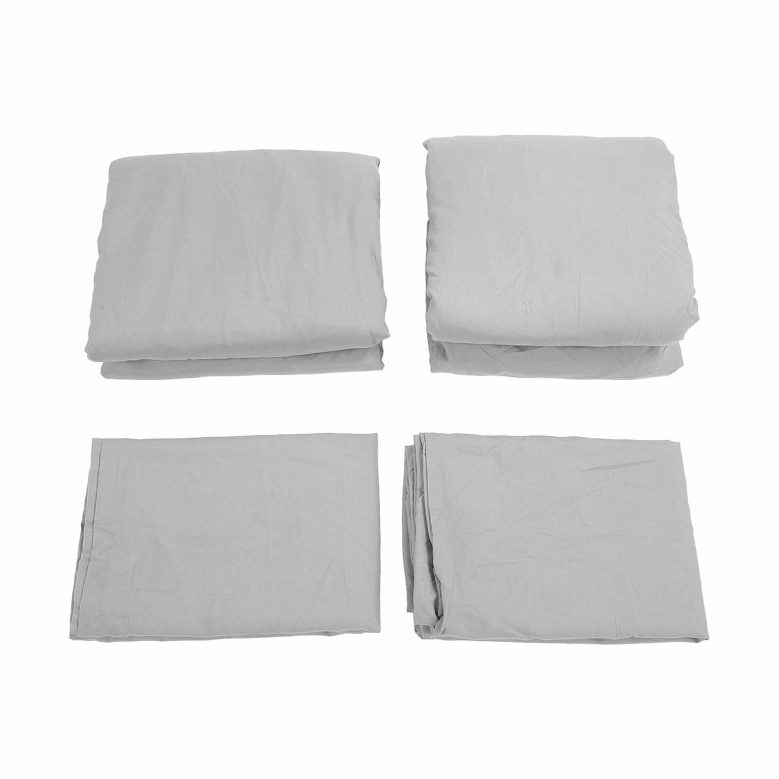 Простые, мягкие и удобные комплекты постельного белья из химического волокна, комплект простыней ручной работы для бизнес-отеля, дома, серый, американский размер KING