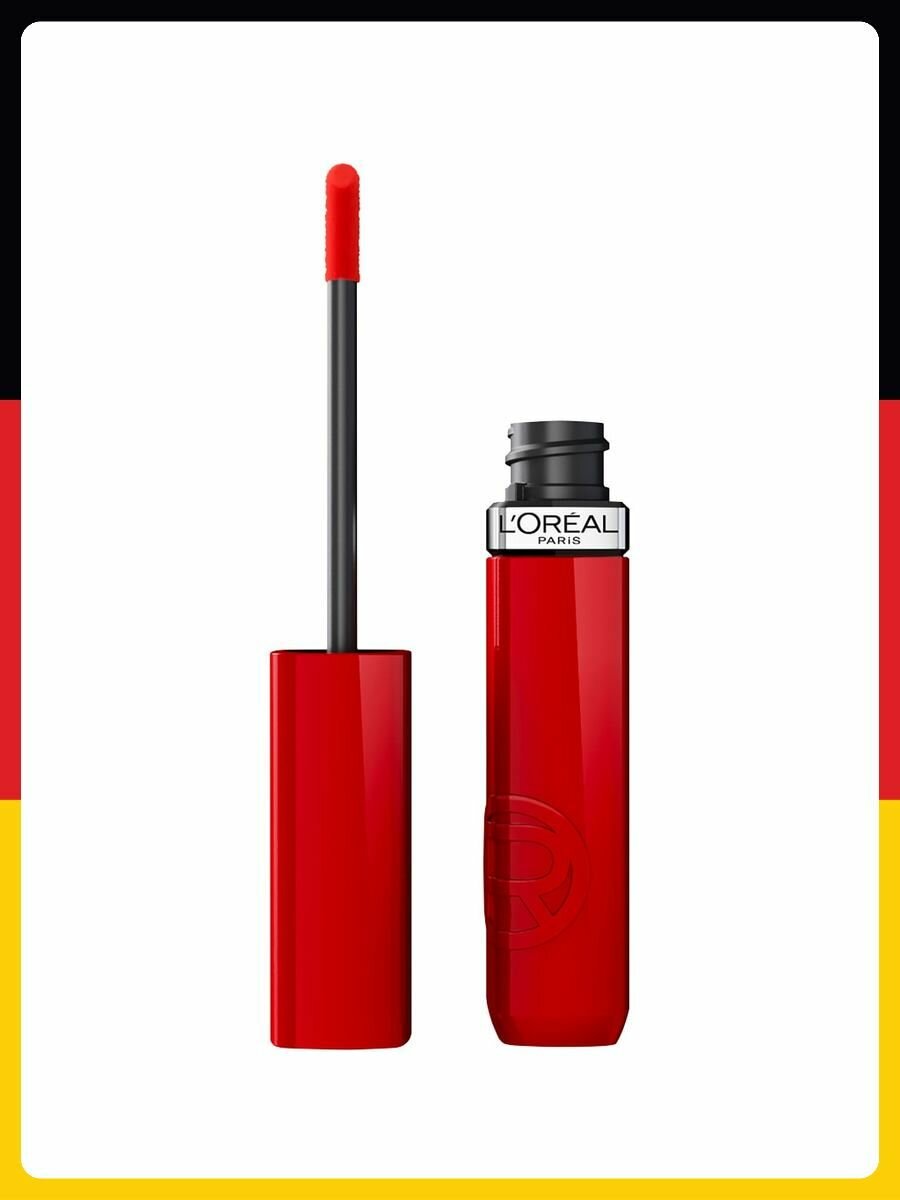 Губная помада L'Oreal Paris Infaillible Laque Resistance 16H, 4,3 мл №. 420 - Красный Париж