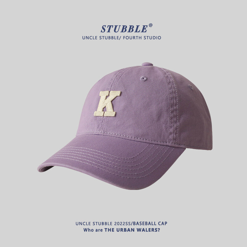 Новая стильная бейсболка из чистого хлопка с мягким верхом, всесезонная мужская и женская кепка в корейском стиле с широкими полями и маленькой кепкой-уткой