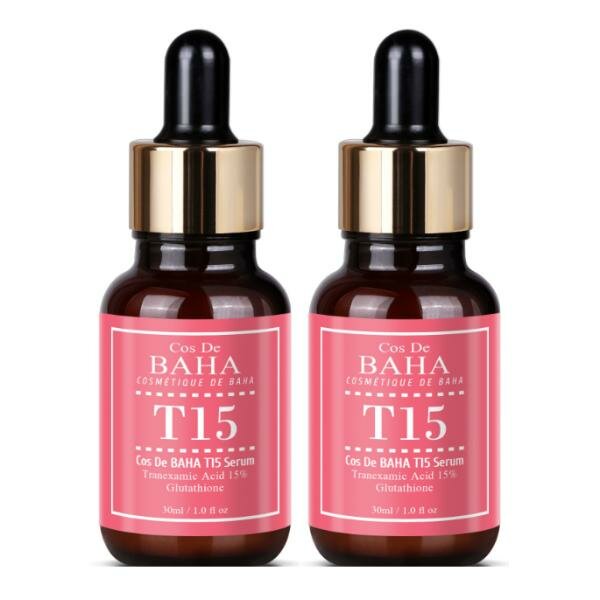 Сыворотка Cos de bana для лица T15 Serum (T15) , с 15% транексамовой кислотой, 30 мл, 2 шт