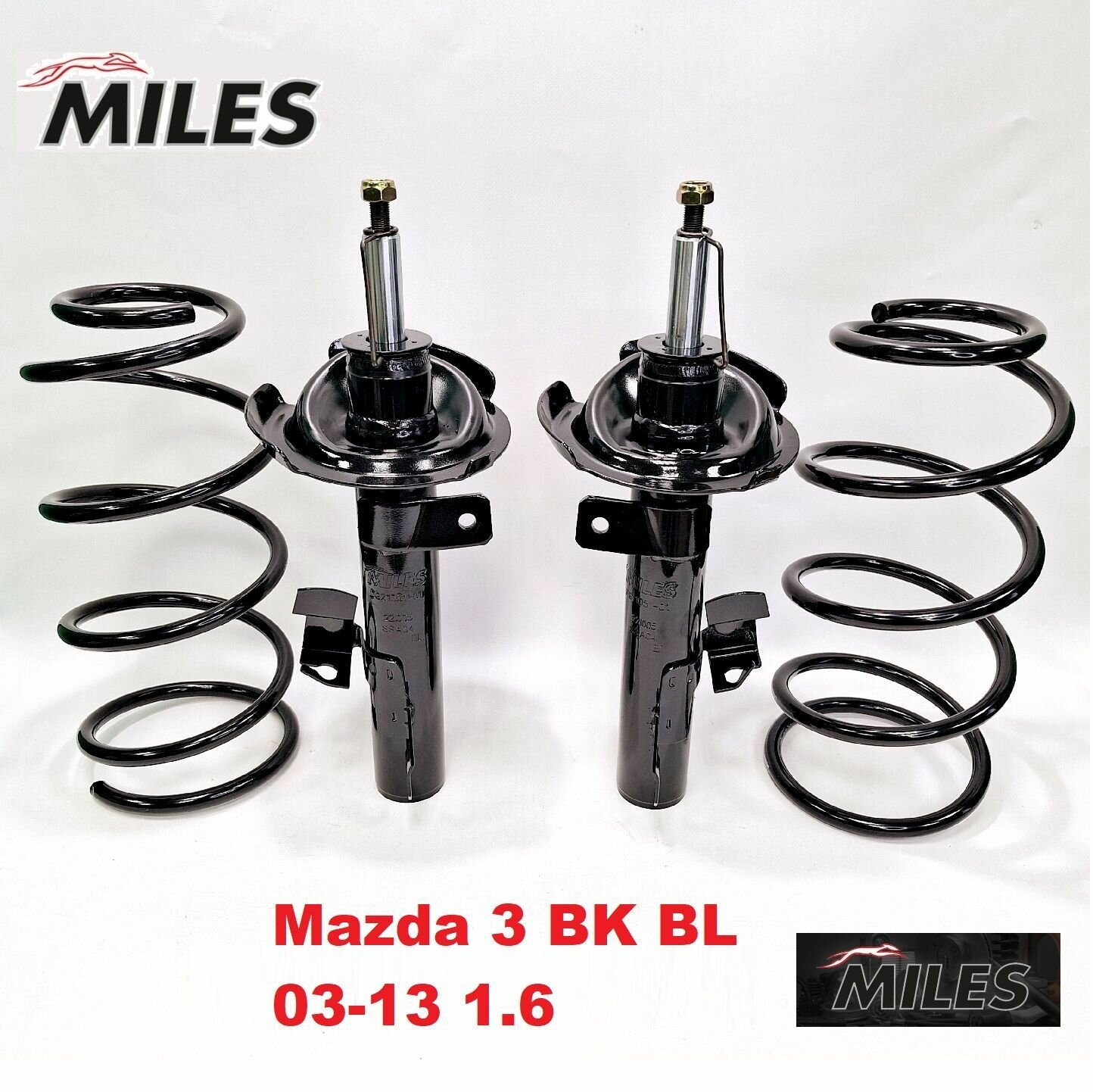 Передние амортизаторы и пружины Miles для Mazda 3 BK BL 1.6