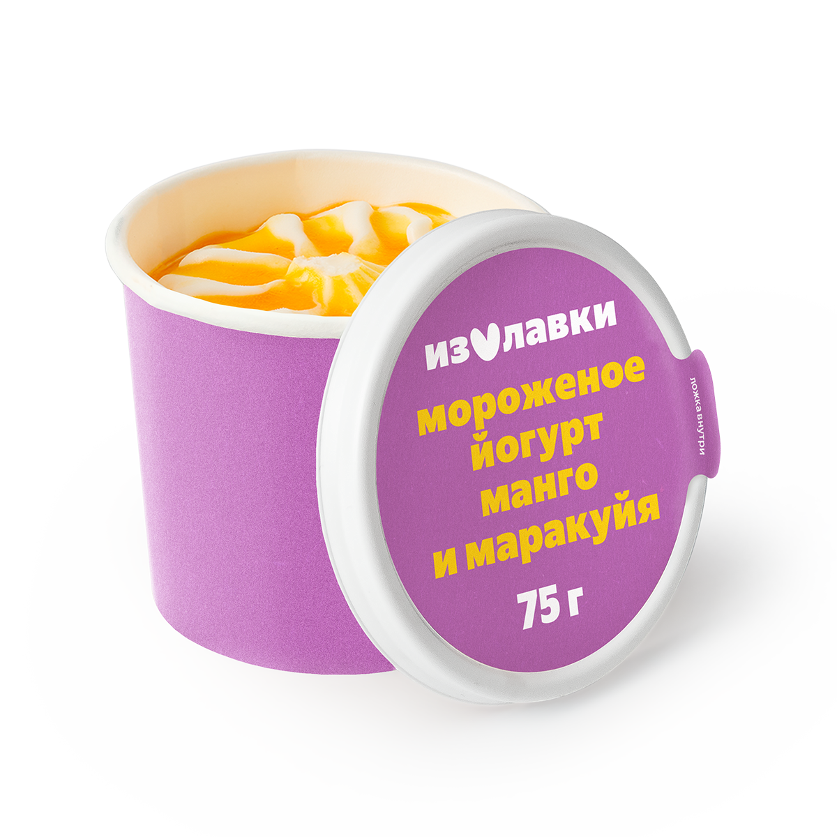 Мороженое Из Лавки "Манго-Маракуйя", йогуртовое, сливочное, 75 г