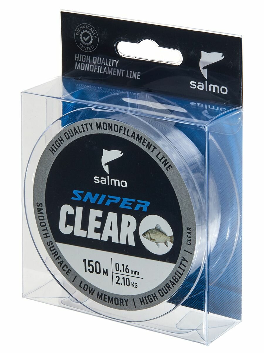 Монофильная леска для рыбалки Salmo Sniper Clear 150/016