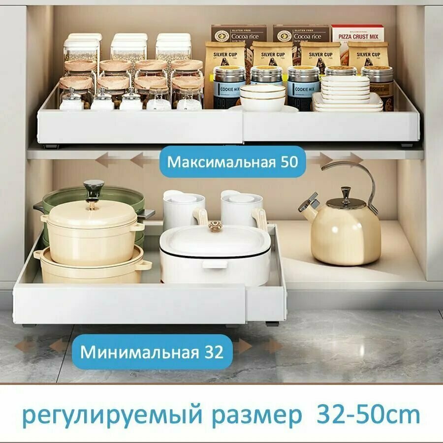 YAROZKA Ящик для хранения длина 52 см, ширина 50 см, высота 7 см.