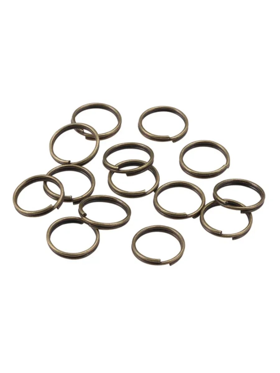 Кольца двойные 10 мм бронза