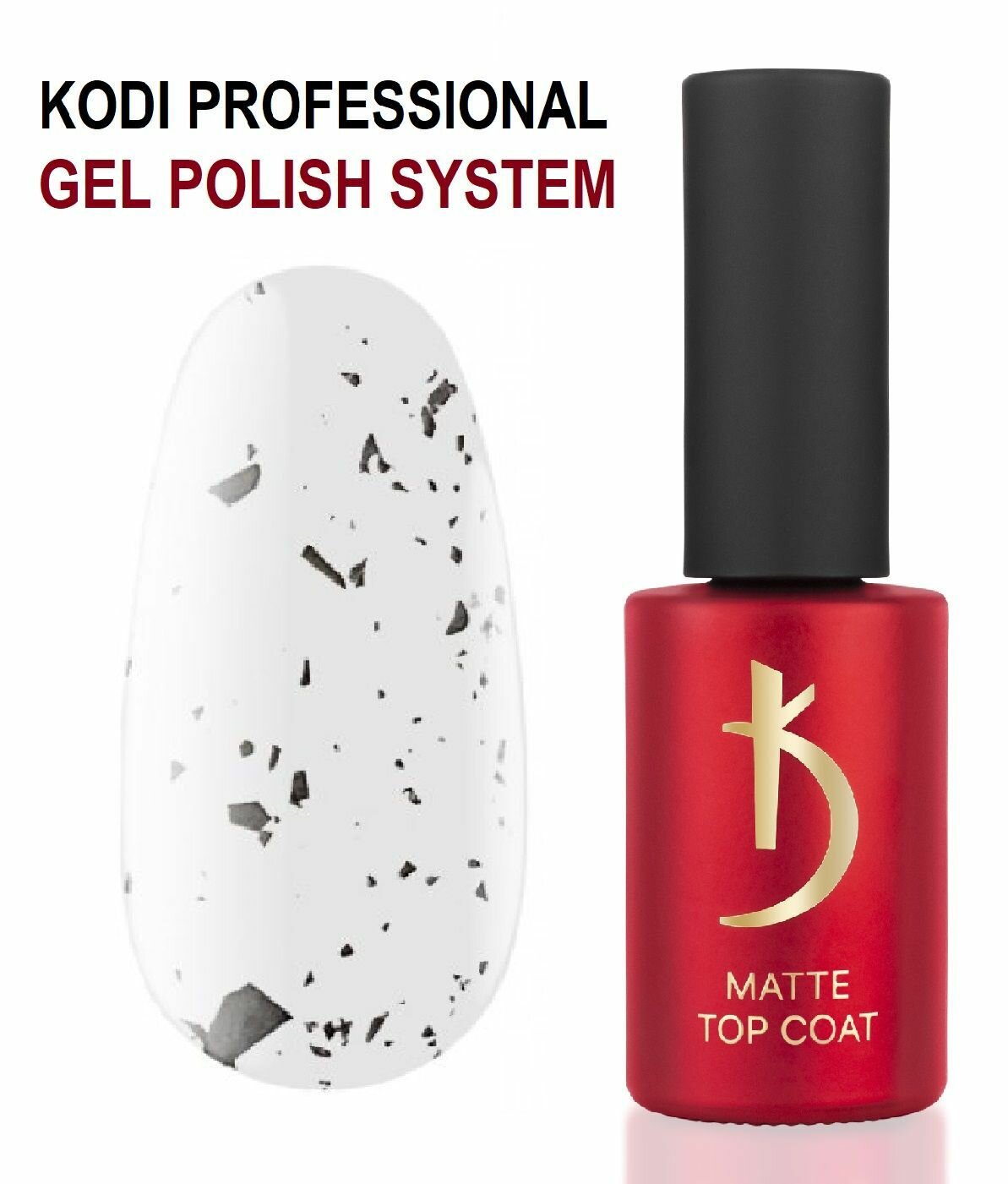 Матовое покрытие для гель лака "Matte top coat Art 01" 7ml. Kodi professional