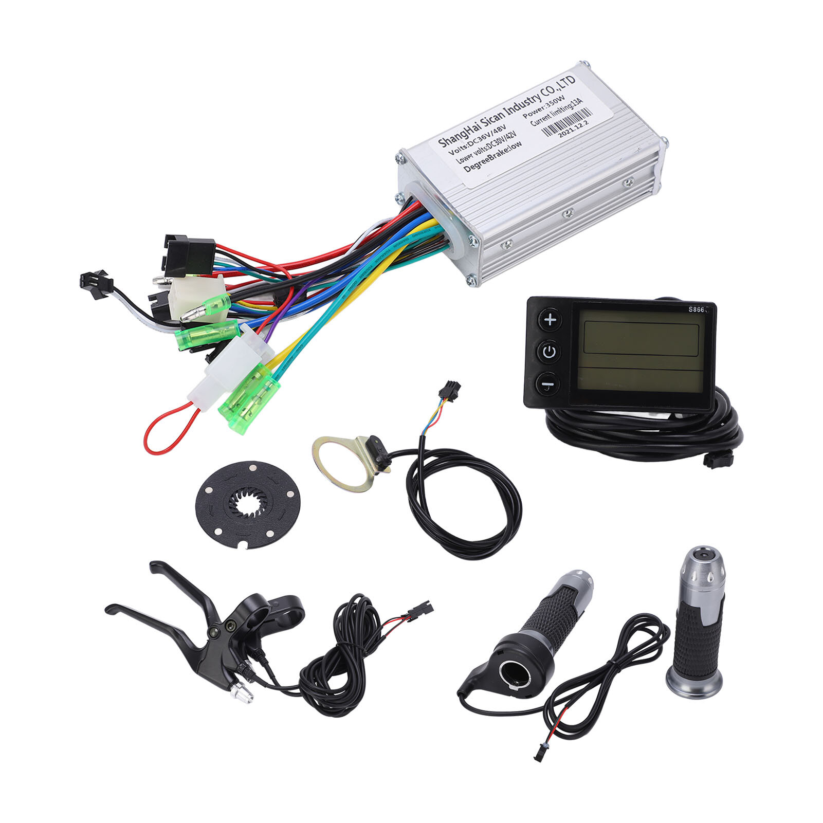Контроллер 350W для бесколлекторного мотора с LCD дисплеем, для электровелосипеда, скутера