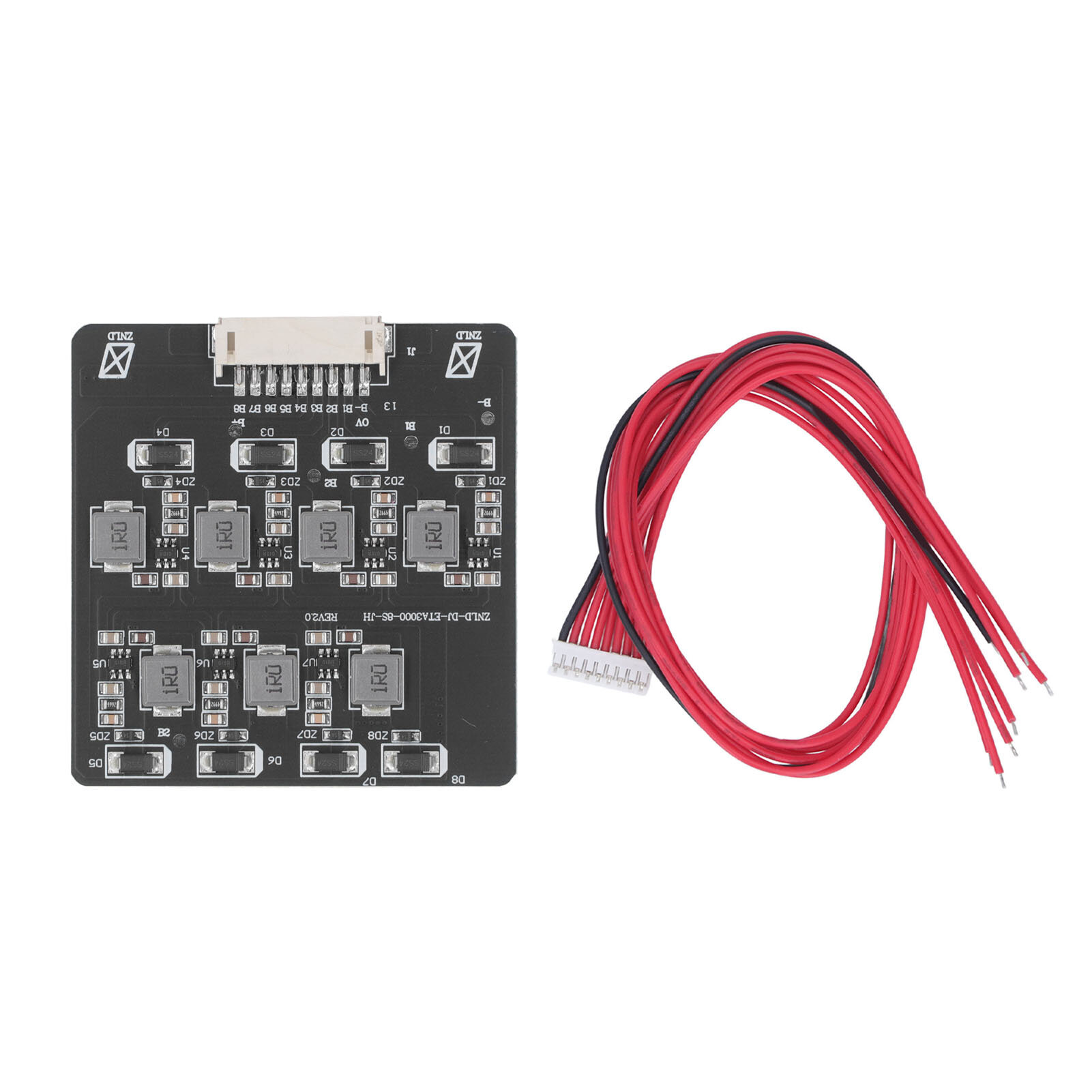 Пассивный балансир для литиевых аккумуляторов, 8S, 1.2А, 2.0-4.5В, с кабелем