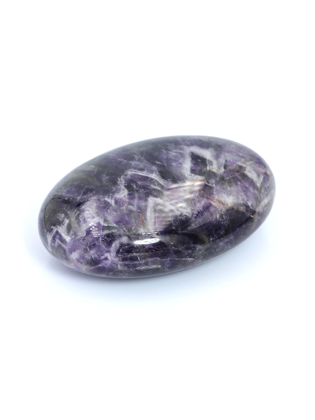 Аметист галтовка овальная, натуральный камень/минерал (70-80 г, 5,8-6,2 см)