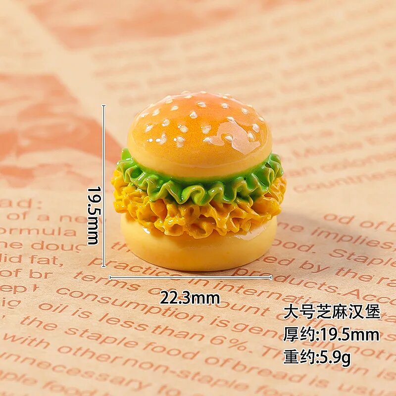 Миниатюрный резиновый гамбургер Large Sesame Burger