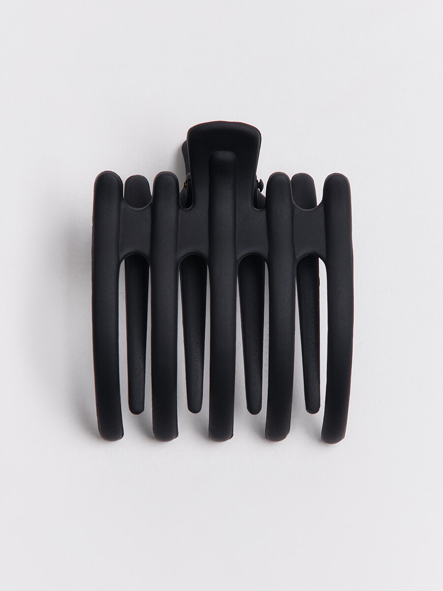 Заколка Befree BF2535361075-50, женская, черный, текстиль, матовое покрытие, длина зубчиков 11 см