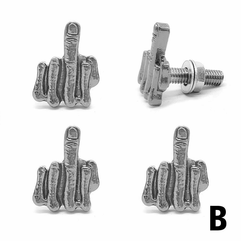 Крутые болты с 3D-дизайном из блестящего цинкового сплава