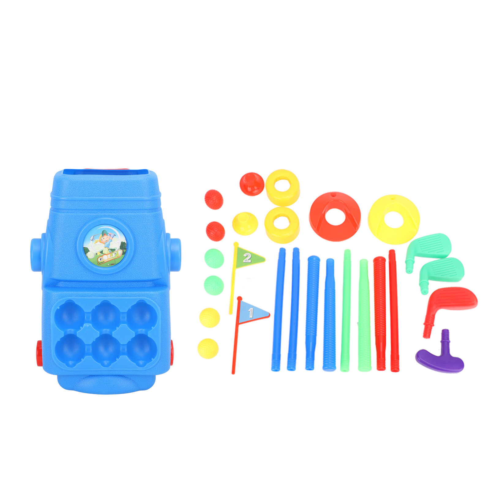 Детский набор клюшек для гольфа, набор для гольфа для мальчиков, детские игрушки для игр в помещении и на улице