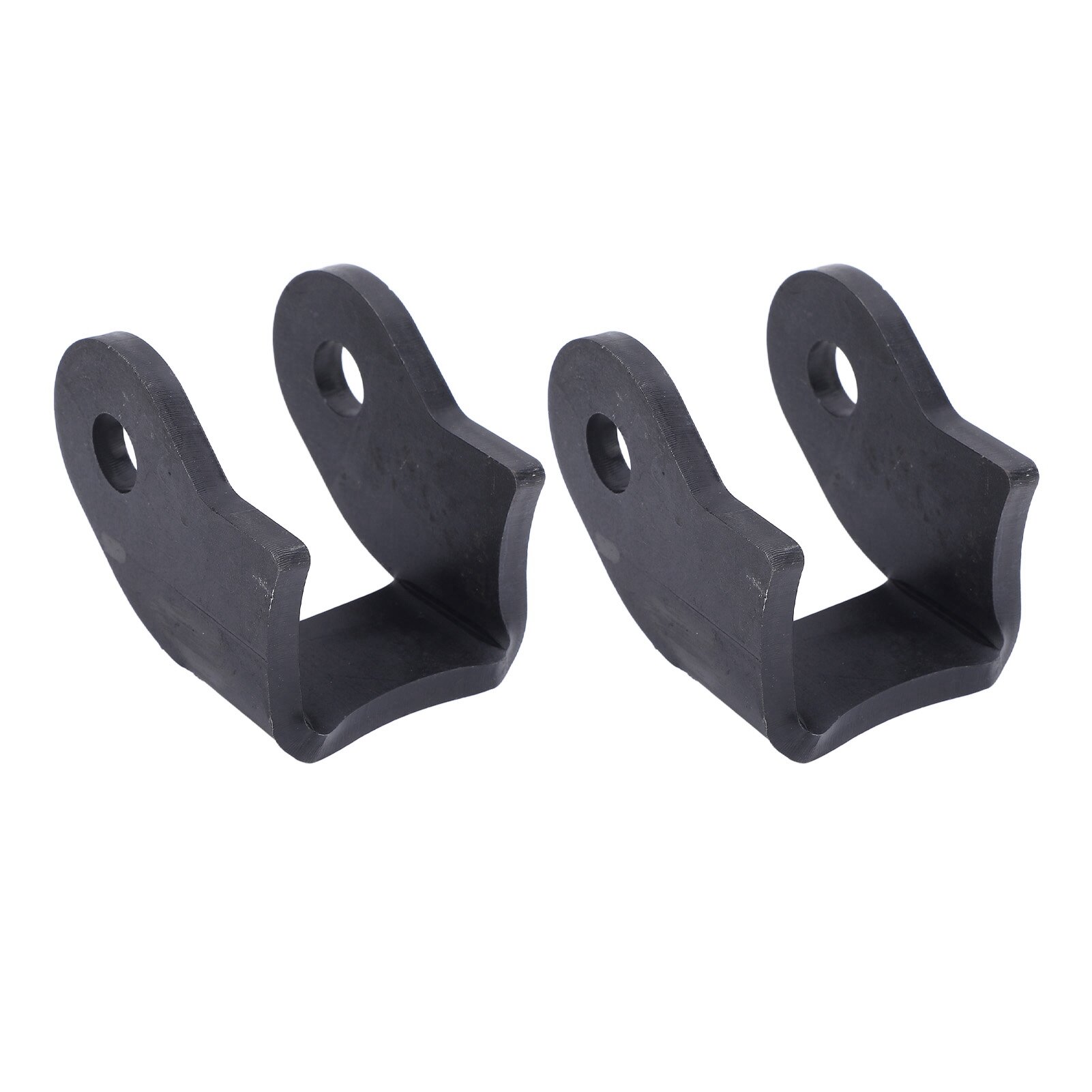 1 пара приварных амортизаторных кронштейнов, стальной изогнутый амортизатор для автомобильной оси повышенной производительности для внедорожного прицепа-седана