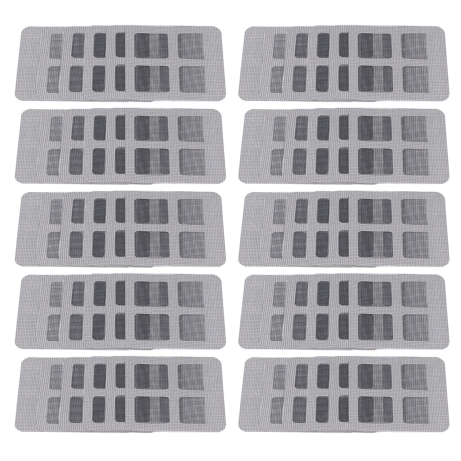 60 шт. одноразовых сетчатых накладок для слива в ванной и на кухне, размером 100x100 мм.