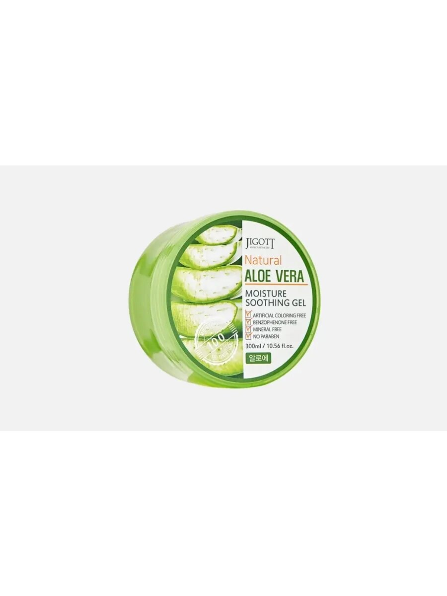 Гель JIGOTT Natural Aloe Vera Moisture Soothing Gel, универсальный, для лица и тела