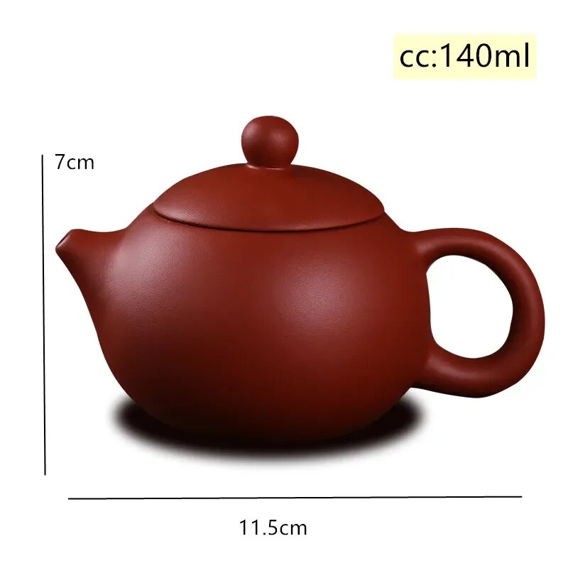NLSLASI Чайник из фиолетовой глины 140 мл, Коричневый