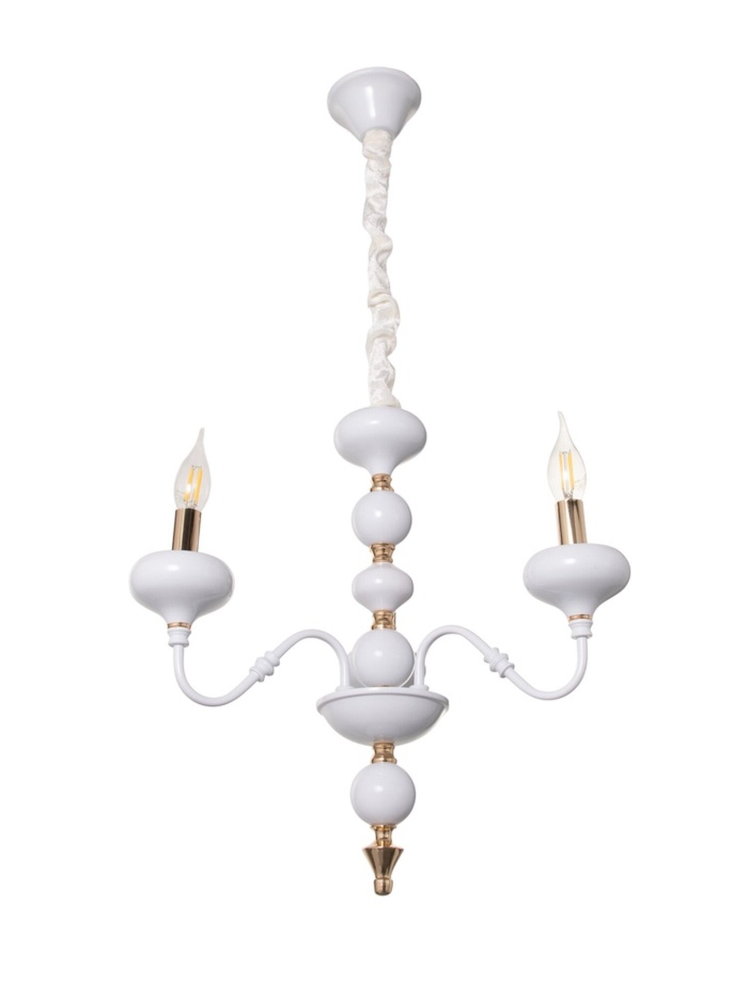 Люстра BayerLux "Лиза", E14, 40 Вт, IP20, классическая, белая