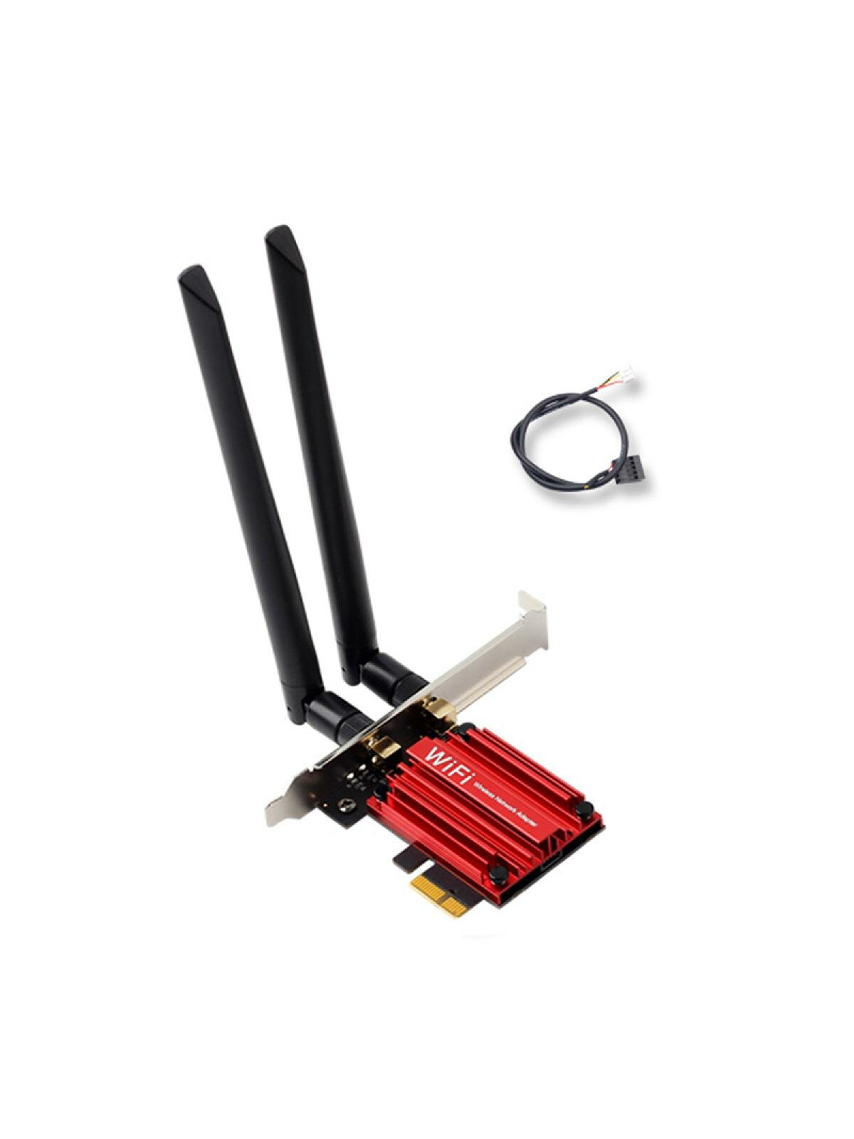 7260AC WiFi 5 Card DualBand 1200Mbps Bluetoothcompatible 4.0 Desktop Networking Adapter PCIE Gigabit Wireless Card