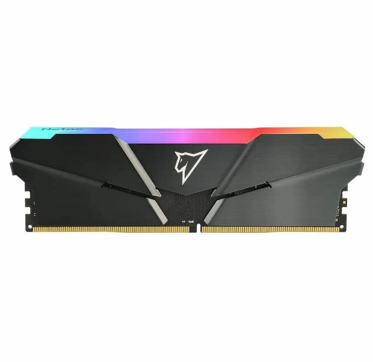 Оперативная память Netac Shadow RGB (NTSRD4P32SP-16E) DIMM DDR4 16 ГБ - 1 шт, 3200 МГц