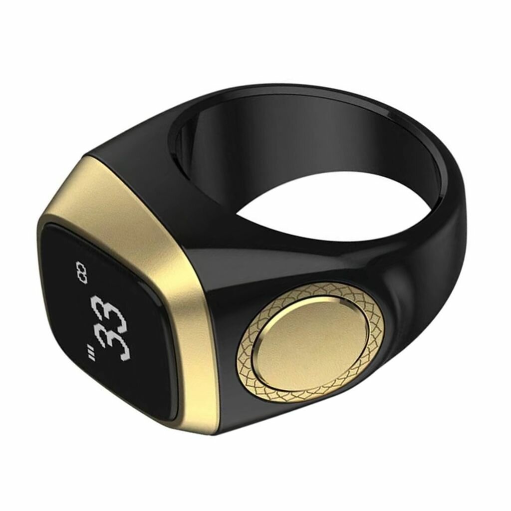 Цифровые исламские молитвенные кольца 22 мм, счетчик умных тасбих-зикр с дисплеем 0,49 дюйма для ежедневного поклонения