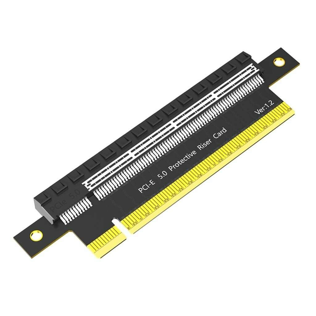 Карта PCIE 16X 5.0 с углом 180 градусов для оптимального подключения PCI-E к PCIe