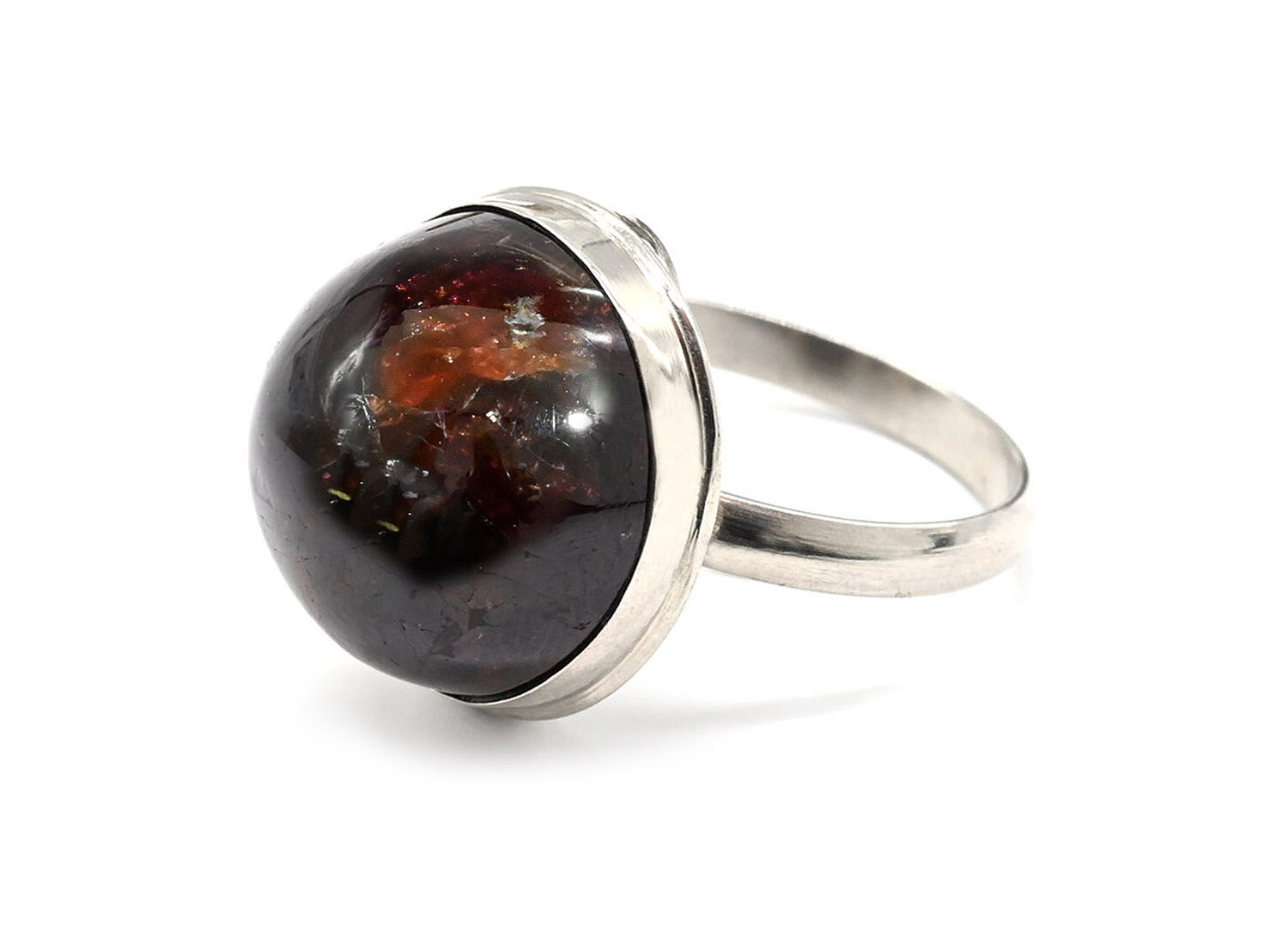 Кольцо, гранат