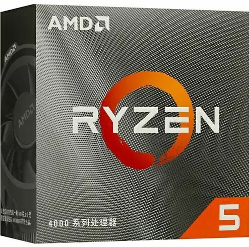 Процессор AMD Ryzen 5 4500 (100-100000644BOX) BOX - AM4, 6 х 3.6 ГГц, L2 - 3 МБ, L3 - 8 МБ, 2хDDR4-3200 МГц, TDP 65 Вт
