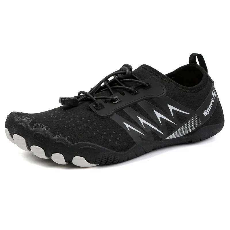 Мужские аква-кроссовки с пятью пальцами, черные, TX-X2-Black, 42 размер