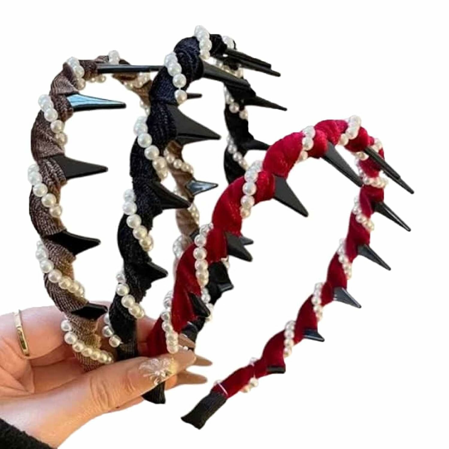 Винтажный высокий череп из искусственной жемчужной волос, свадебные волосы с обручами для волос аксессуары для волос, волосы с обручами зуба