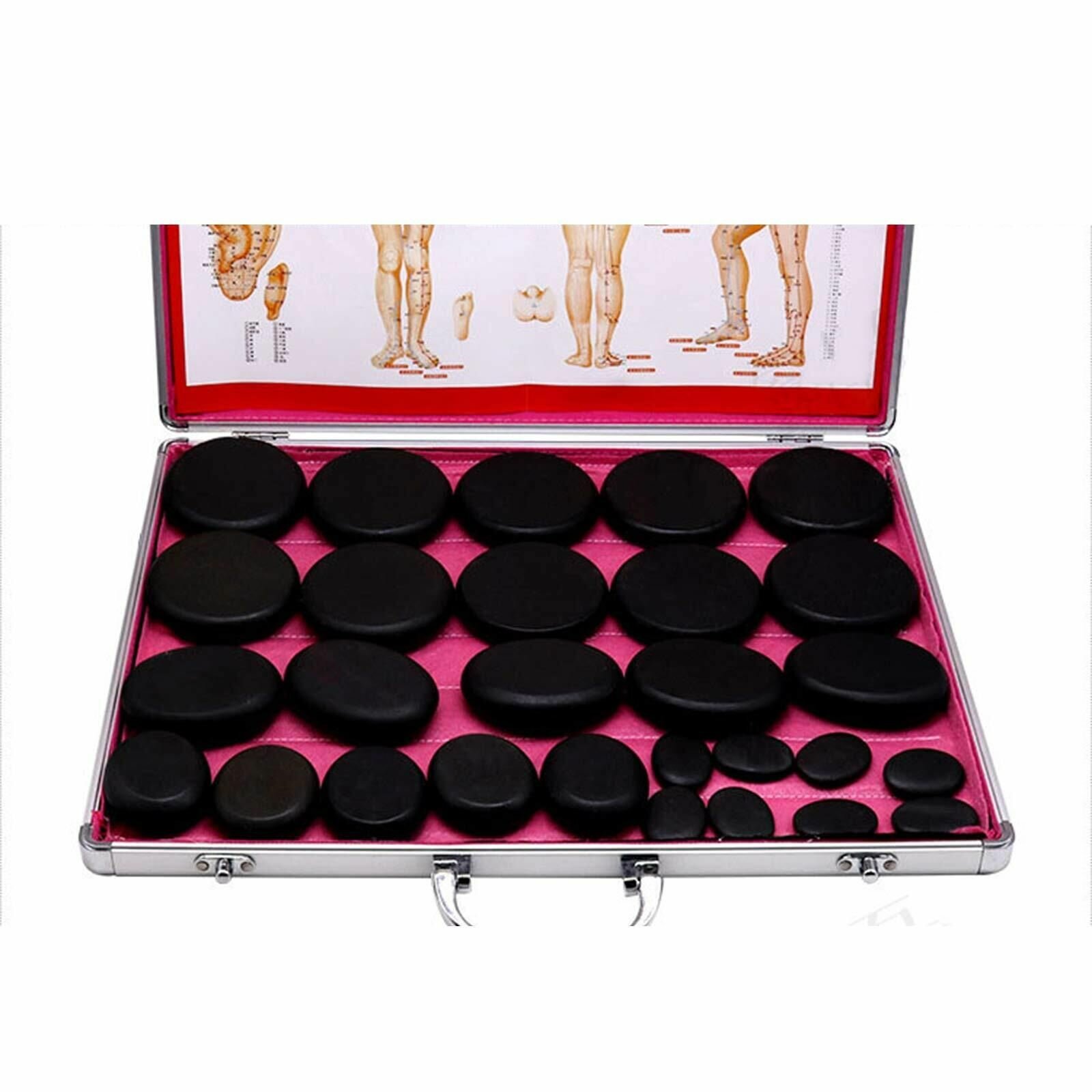 Набор массажных камней, 28 шт, для расслабляющего массажа тела