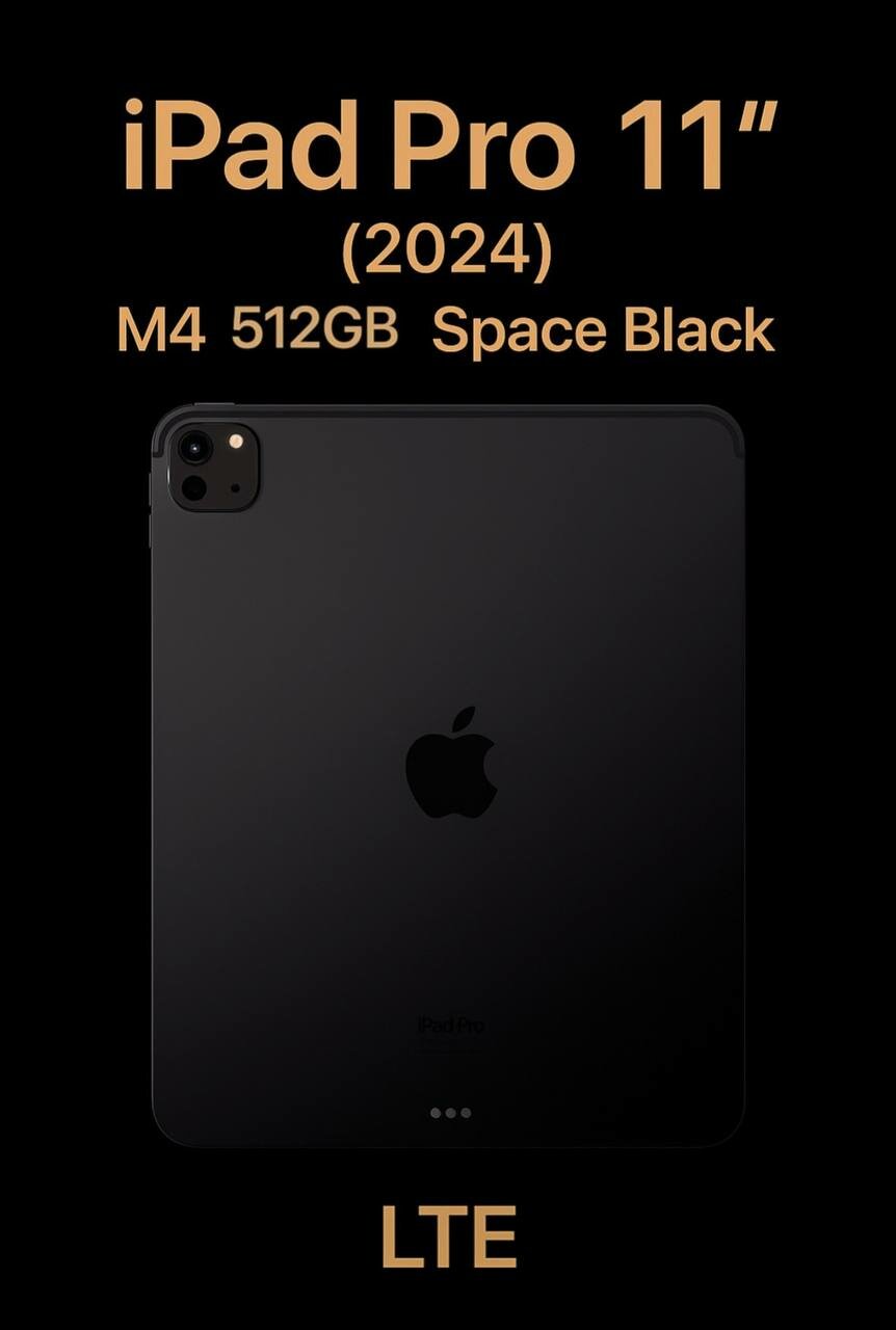 Планшет Apple iPad Pro 11" (2024) M4 512GB, LTE, Space Black