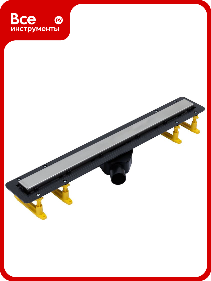 Линейный трап ALLEN BRAU с двухсторонней вставкой, нержавеющая сталь/под плитку, 750мм INFINITY 9.50005. SS 00324842