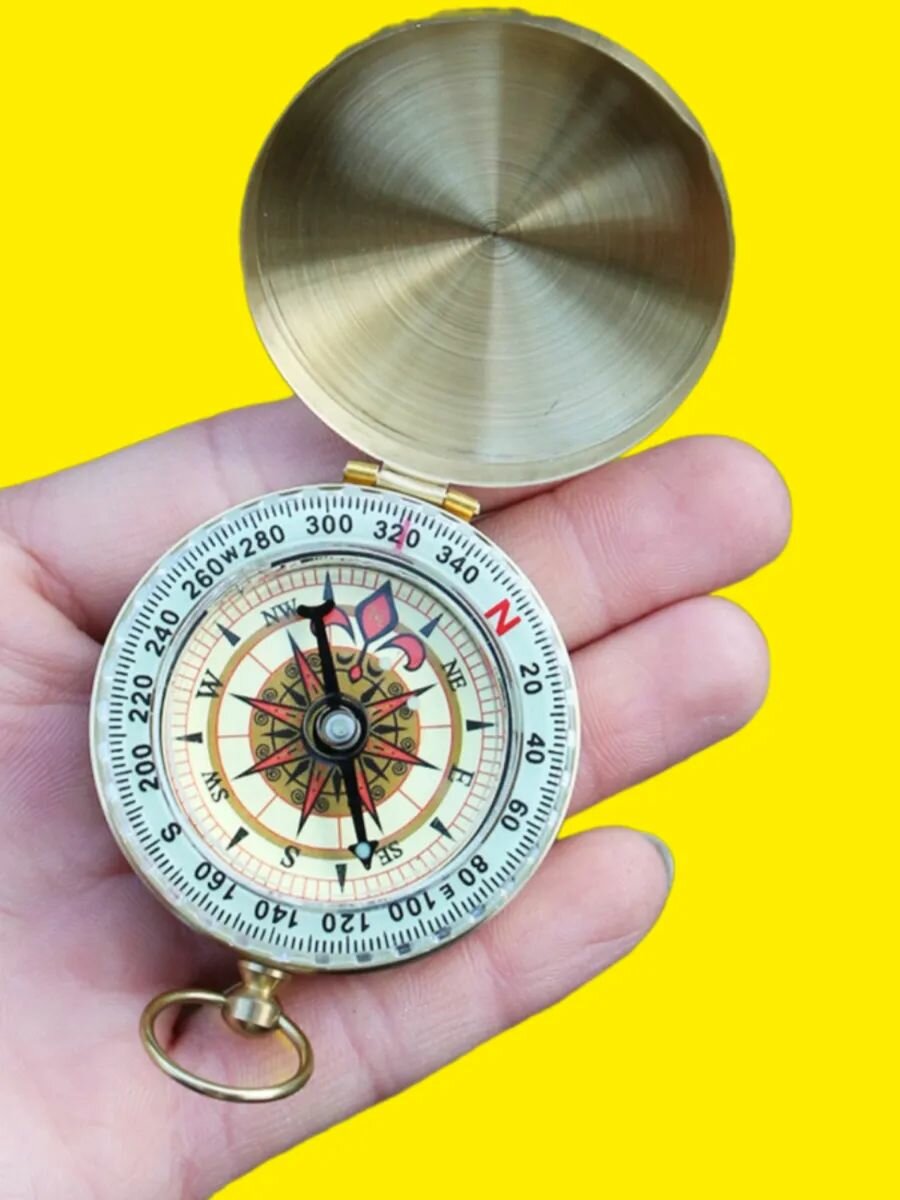 Магнитный жидкостный компас для туризма и ориентирования надежный армейский инструмент с подсветкой