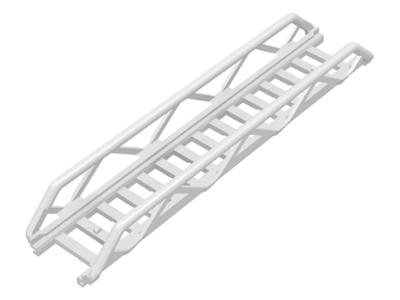 Ladder 16 x 3.5 with Side Supports, 11299 White N