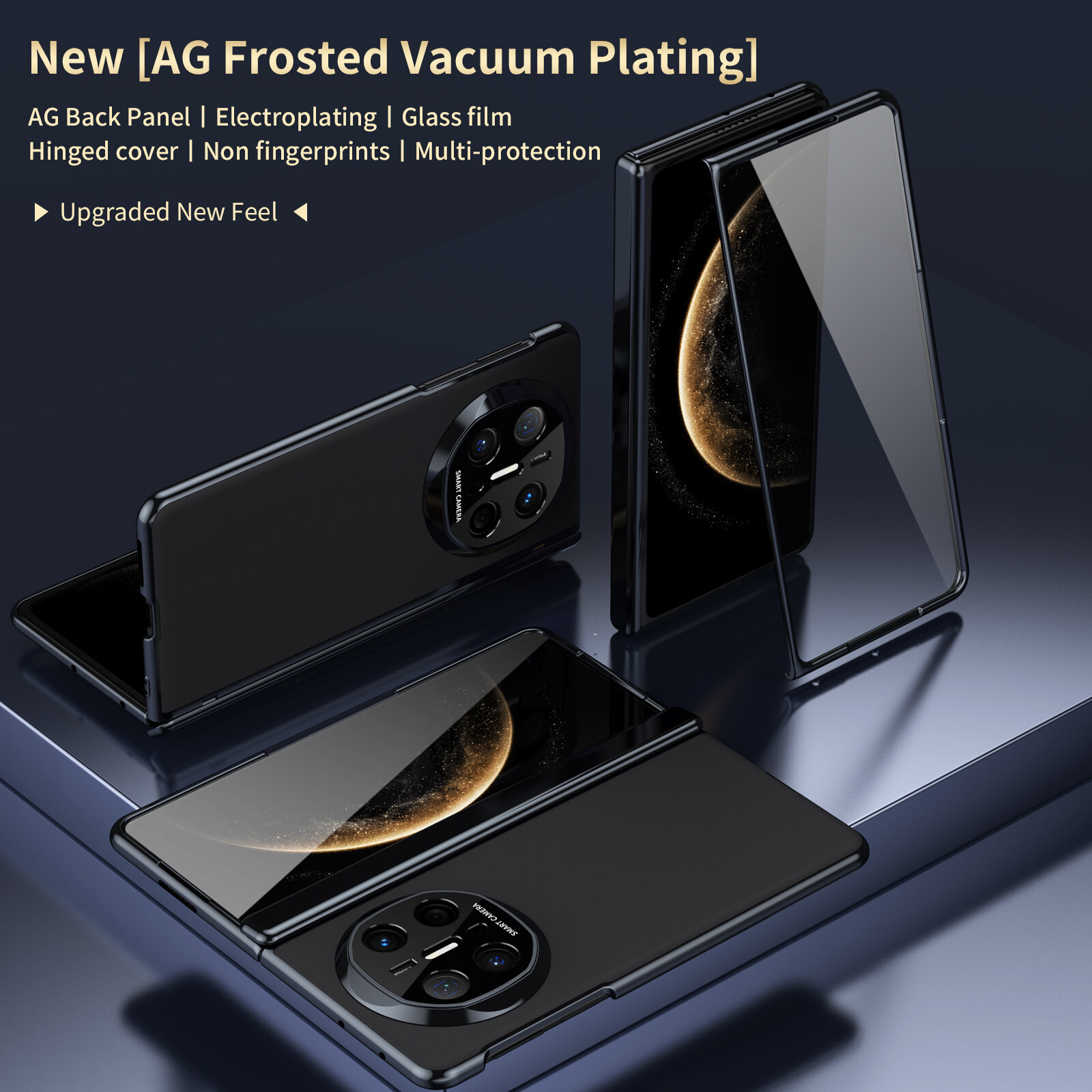 Подходит для Huawei Mate X6 / Хуавей Мейт X6 Чехол для смартфона, Высокая четкость с передней пленкой из закаленного стекла, Мейт X6, подставка, soft touch,360° Полная защита, накладка, резина, пластик