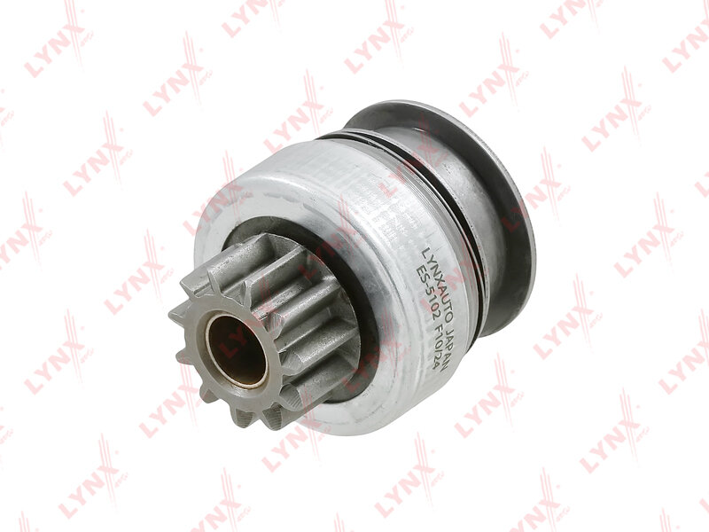 Привод стартера (бендикс) LYNXauto ES-5102 для CITROEN C4 1.2-1.6 08>/C3 II 1.0-1.6 09-16/Berlingo 1.6 09>, PEUGEOT 2008 1.2-1.6 13>/207 1.6 06-13/208
