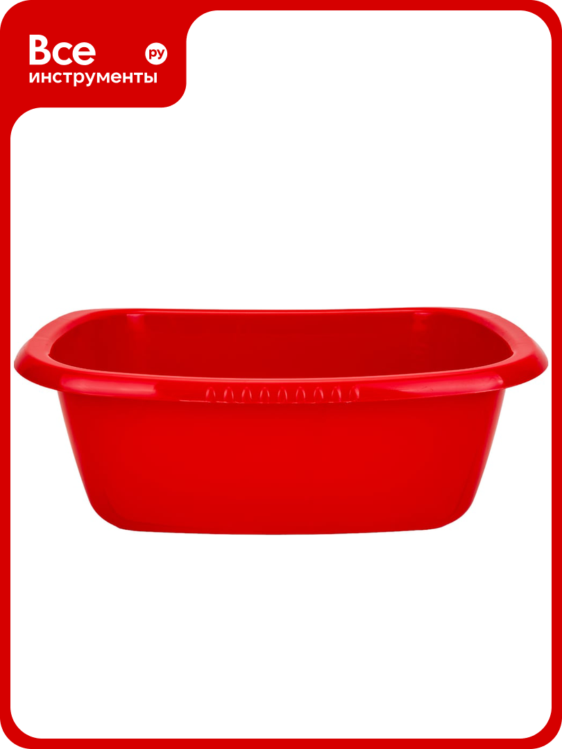 Таз Martika Водолей овальный 24л красный С623КРА, с пищевыми продуктами