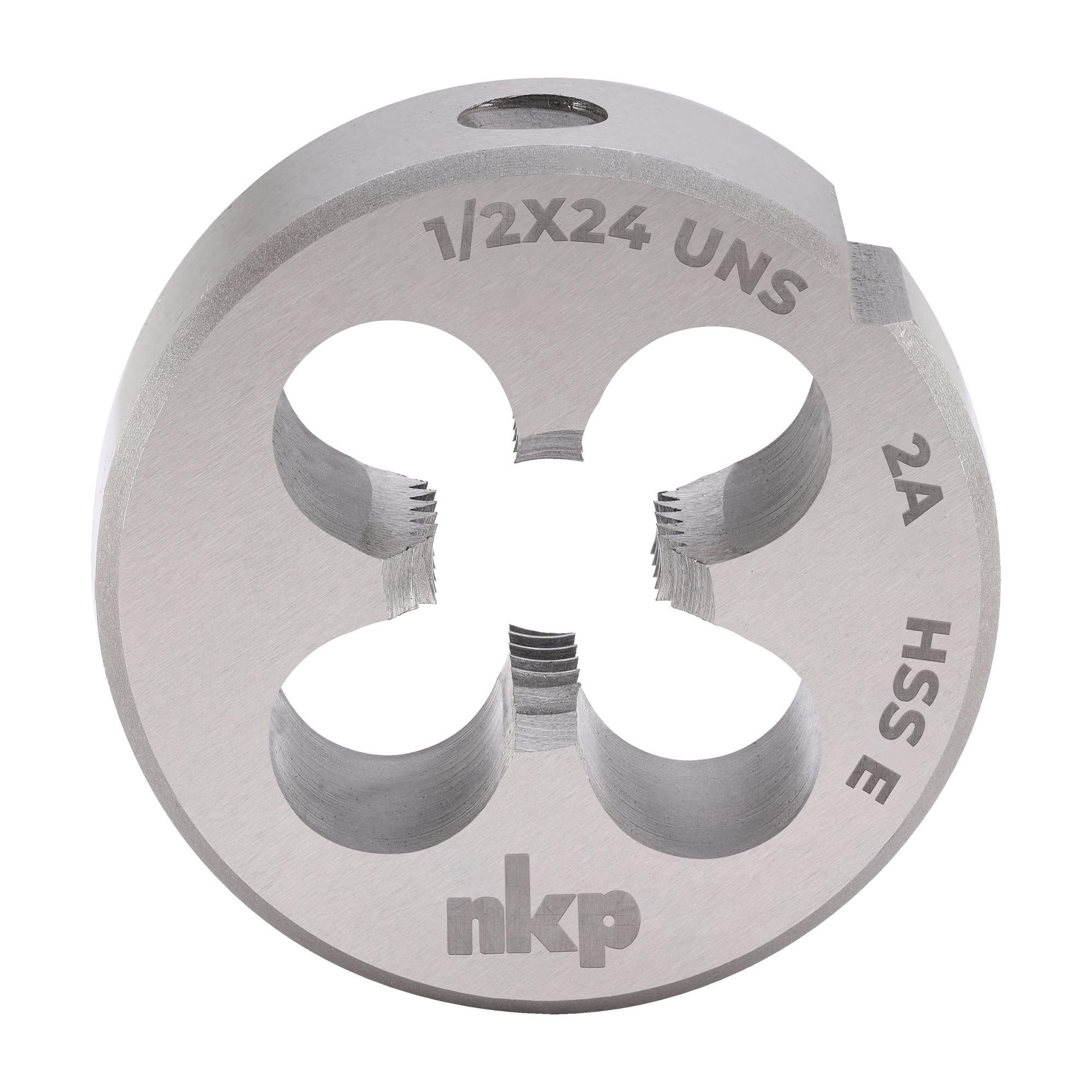 Плашка дюймовая NKP UNS 1/2"-24 HSSE DIN22568 38x10мм 2990120UNS24