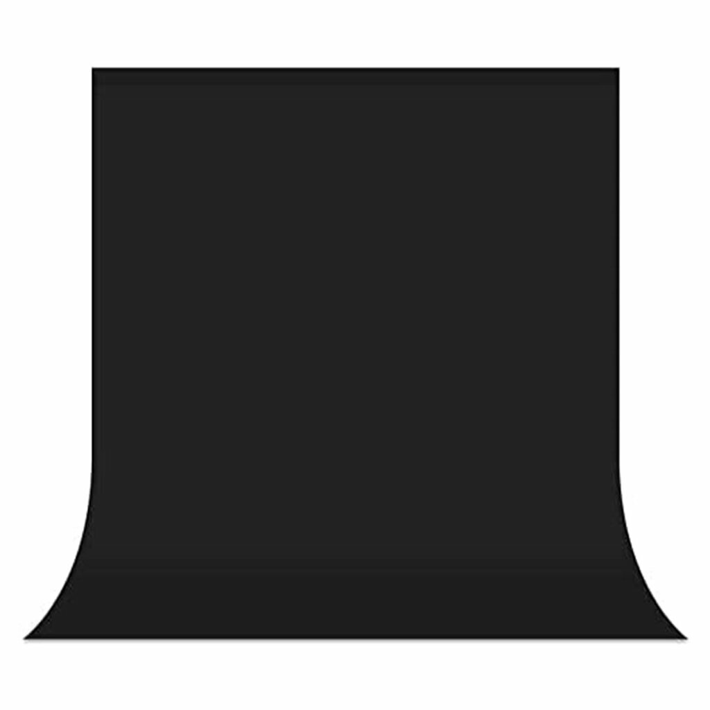 Ткань для фона фотографии размером 2x3 м-черный