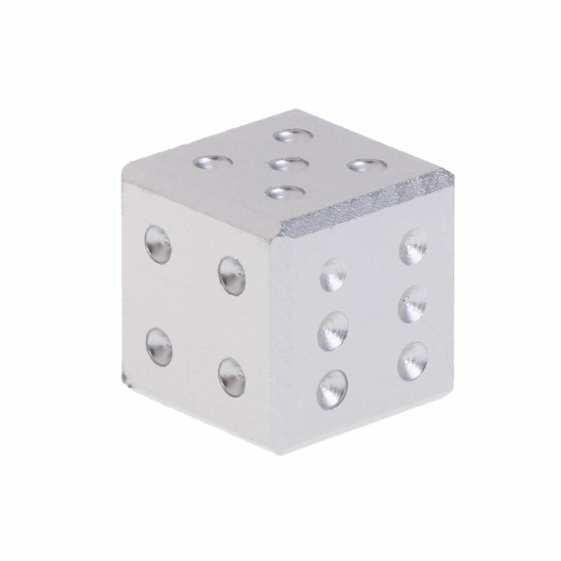 Металлические кубики диаметром 16 мм-квадратные серебряные мм