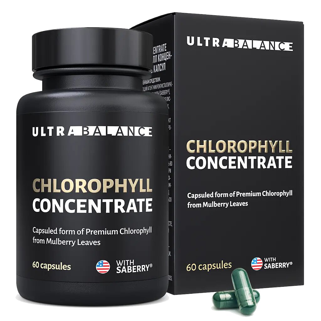Хлорофилл Концентрат Премиум / Chlorophyll Concentrate Premium UltraBalance капсулы массой 400 мг 60 шт