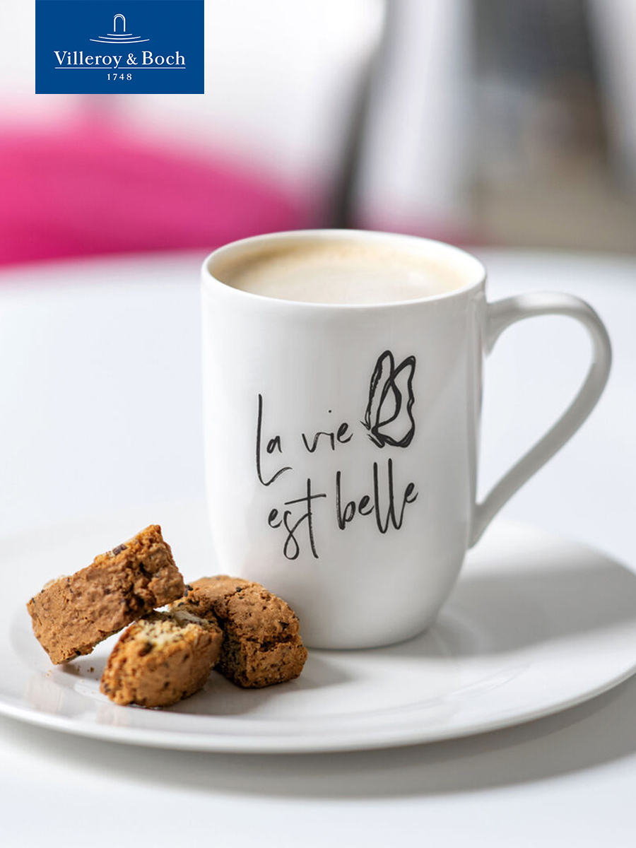 Кружка для чая и кофе 340 мл, La vie est belle/Жизнь прекрасна, Statement, Villeroy & Boch, Премиум-Фарфор