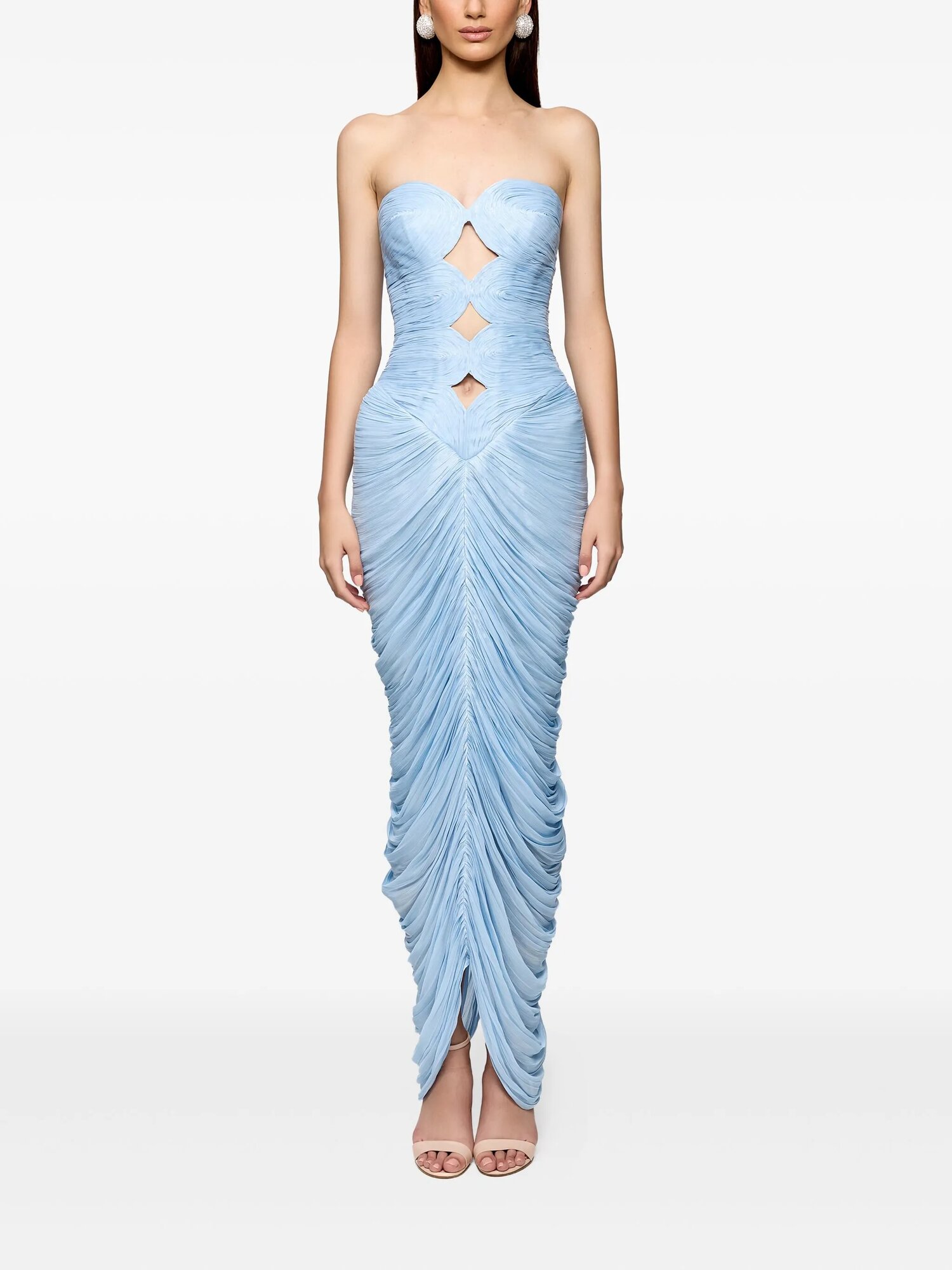 Платье ANA RADU Cut-out draped midi dress, размер XS — фото 1