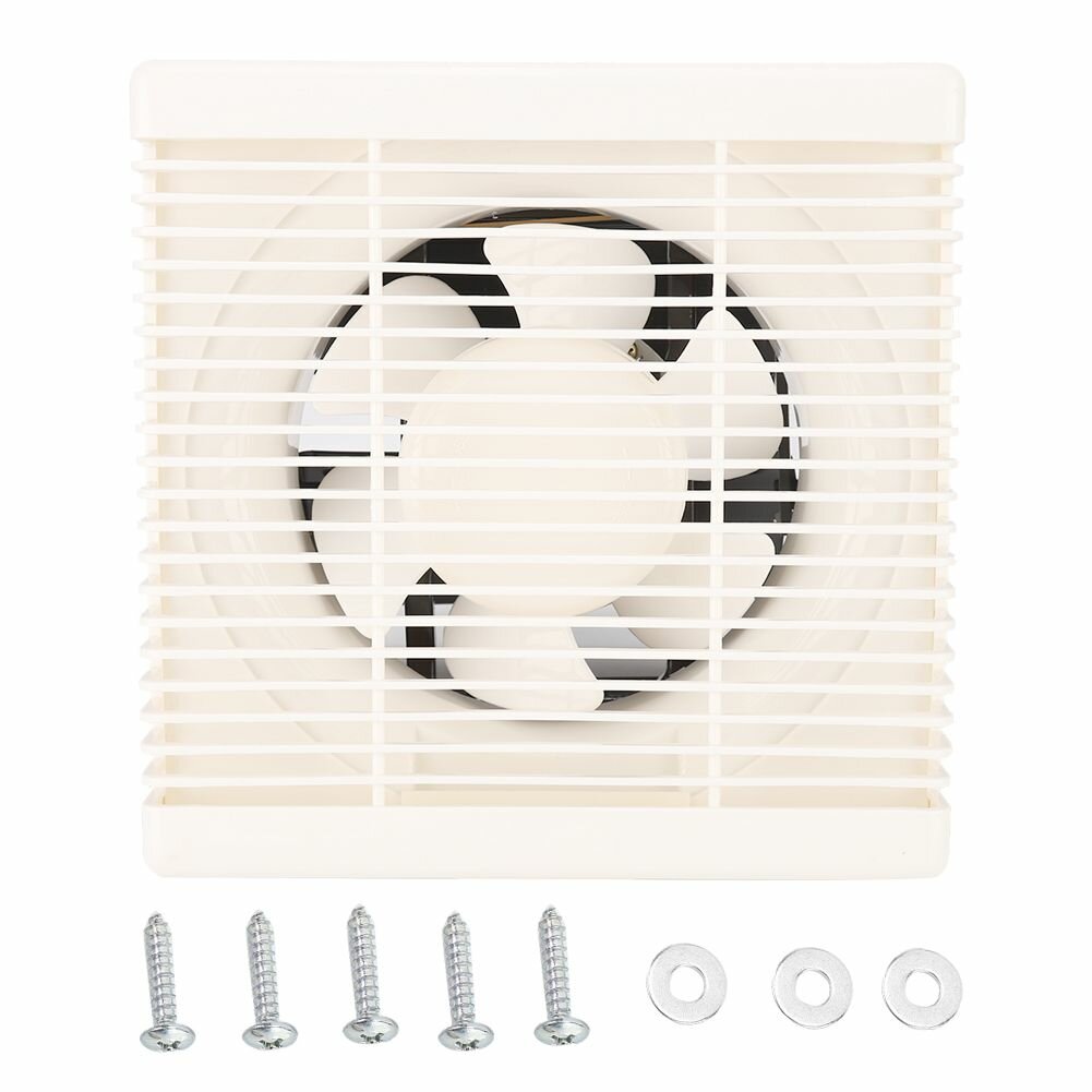 Настенный вытяжной вентилятор 220 В для кухни, ванной комнаты, бесшумная вентиляционная система, энергоэффективность, простая установка